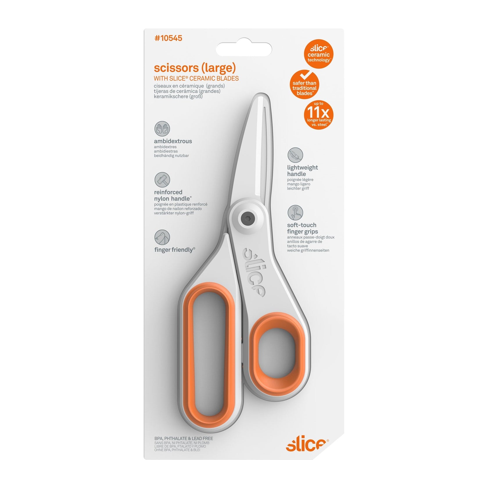 Ceramic Scissors (Large), Finger-Friendly Blades | Slice – Slice Australia